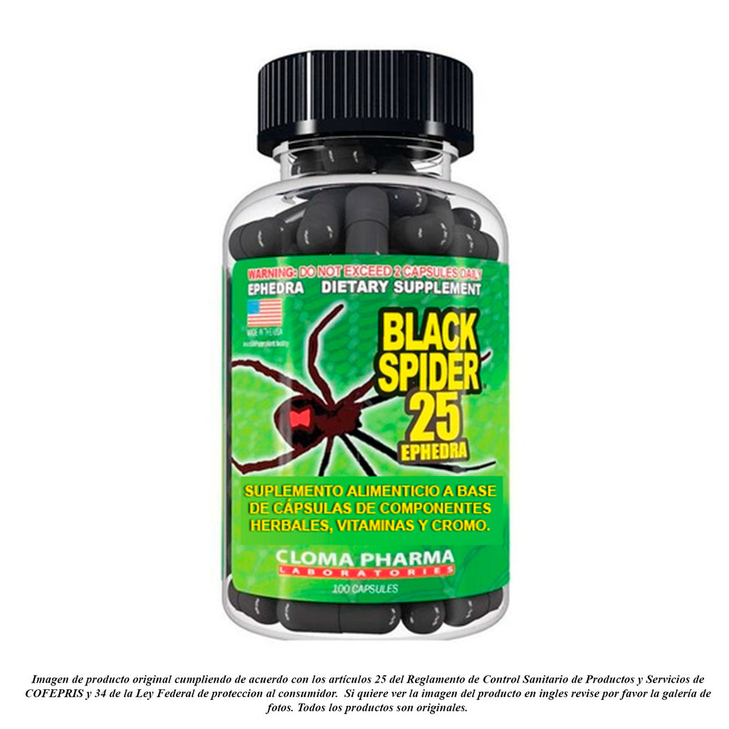 Black Spider 100 caps – Bodyperformance Store